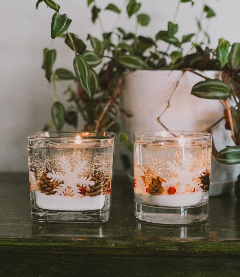 Winter Snow Gel Candle - Etsy