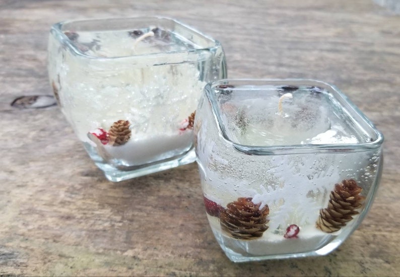 Winter Snow Gel Candle - Etsy