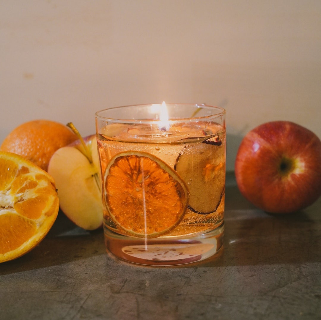 Orange Apple Gel Candle - Etsy