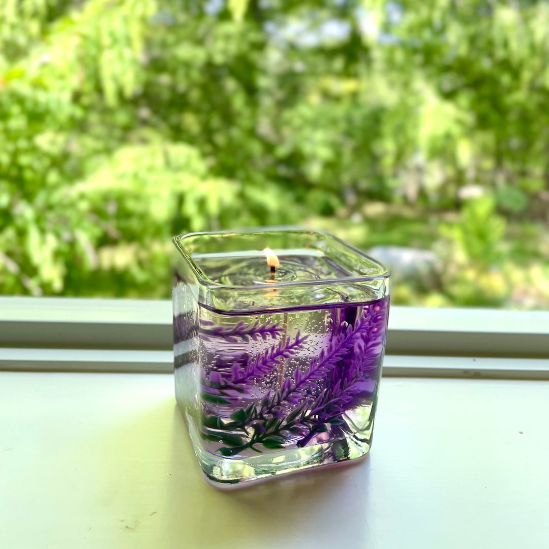 Lavender Gel Candle - Etsy