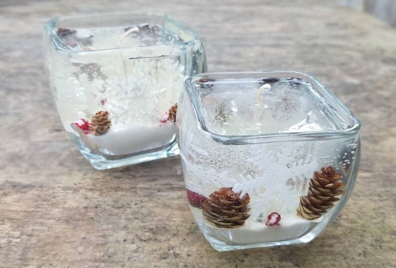 Winter Snow Gel Candle - Etsy