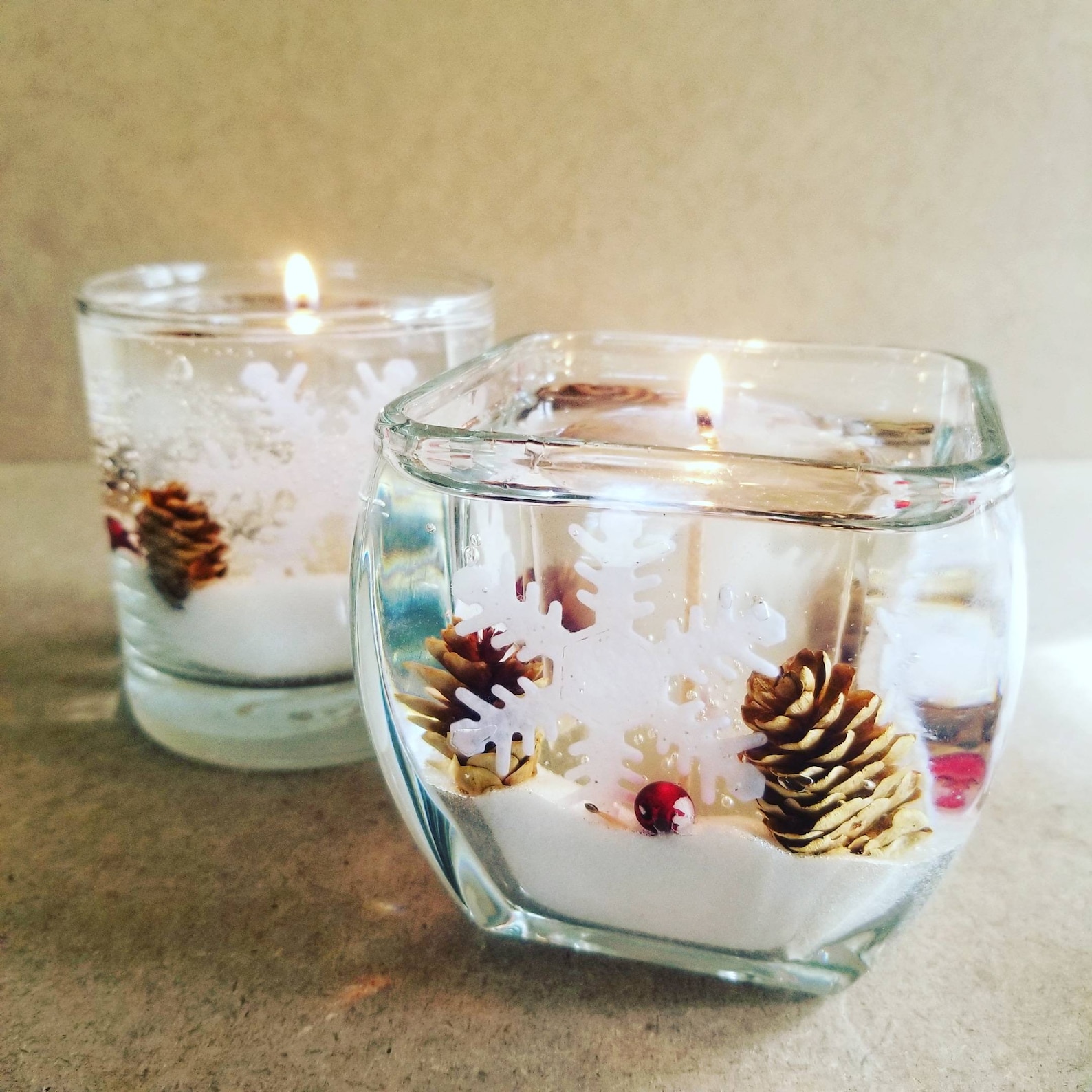 Winter Snow Gel Candle - Etsy