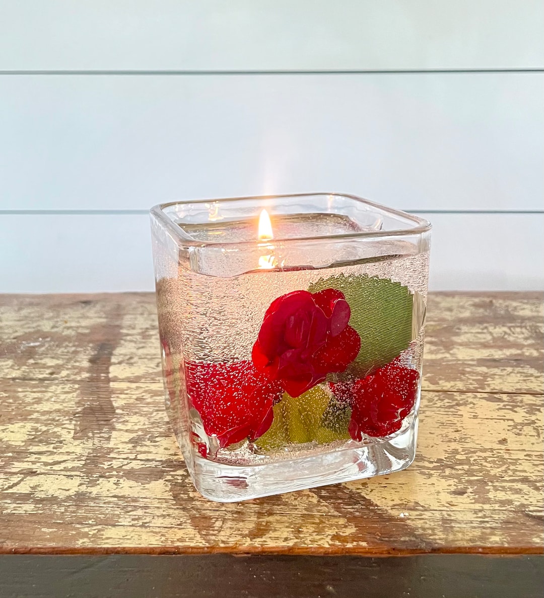 Romantic Rose Gel Candle - Etsy