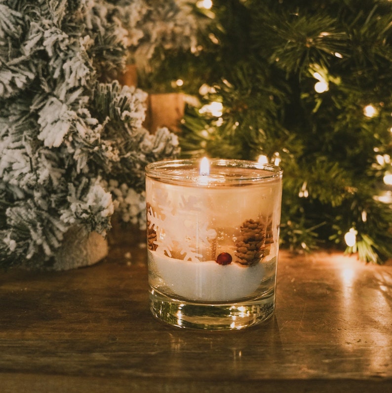 Winter Snow Gel Candle - Etsy