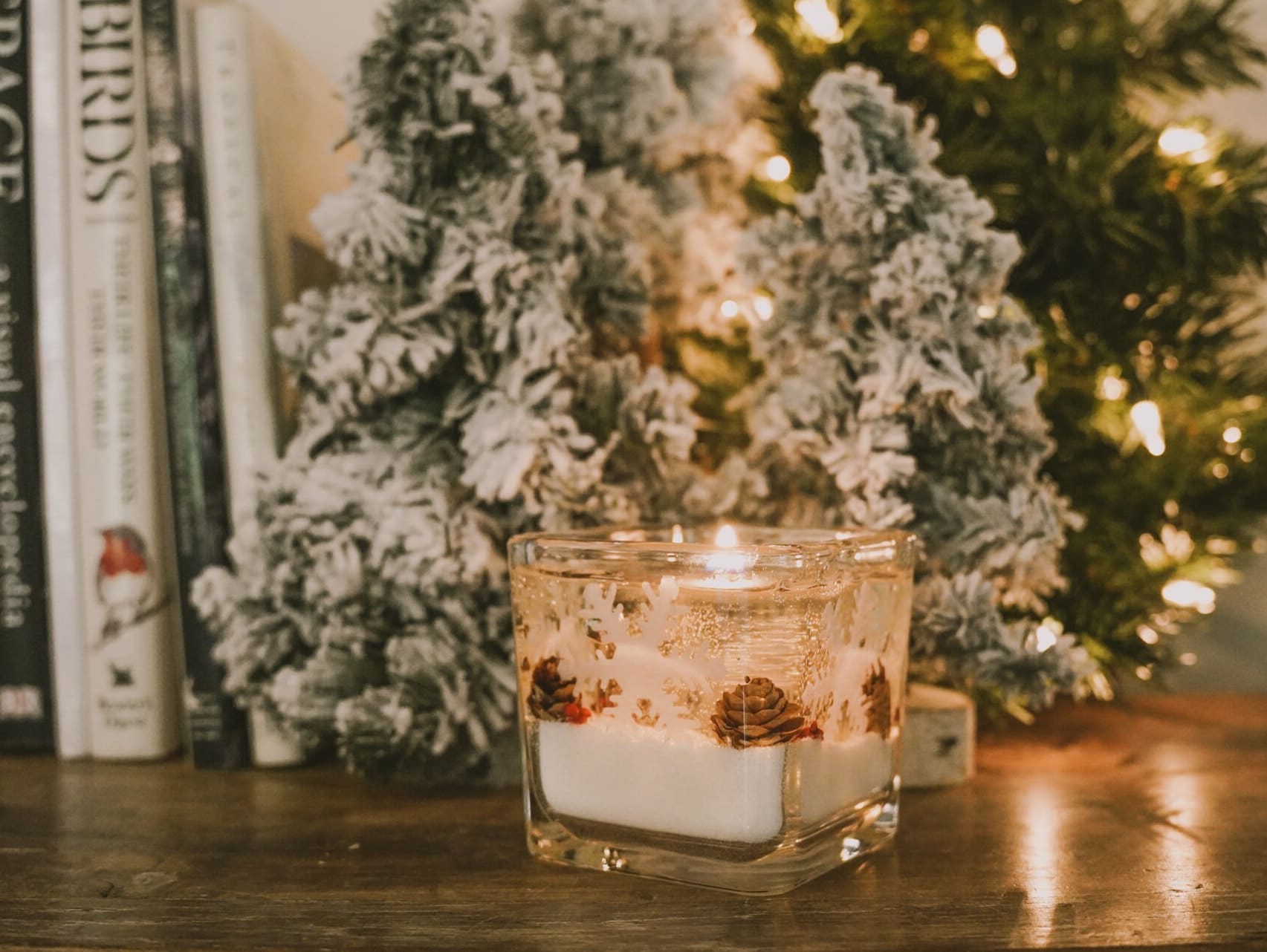 Winter Snow Gel Candle - Etsy