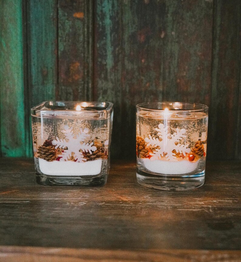 Winter Snow Gel Candle - Etsy