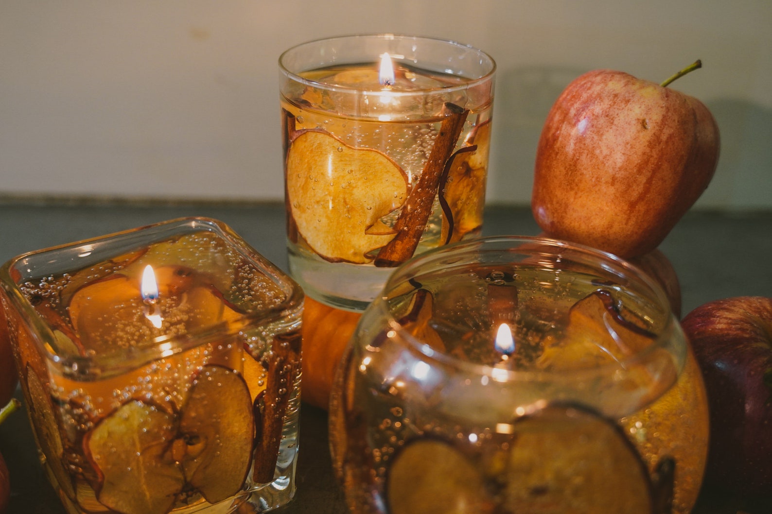 Cinnamon Apple Gel Candle - Etsy