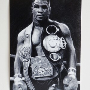 8 X 6 Inch Print of "mike Tyson" Pencil Drawing - Etsy