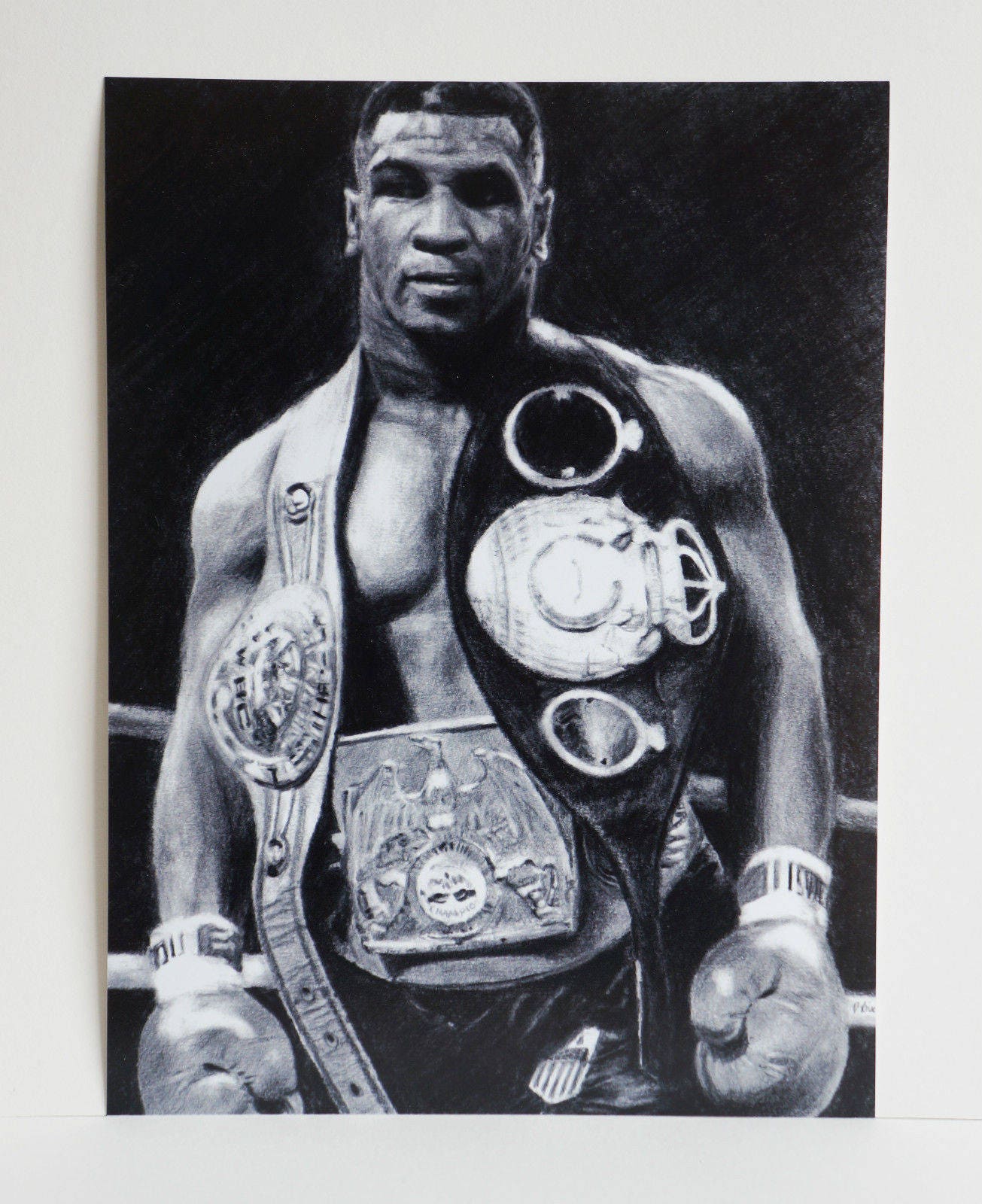 8 X 6 Inch Print of "mike Tyson" Pencil Drawing - Etsy