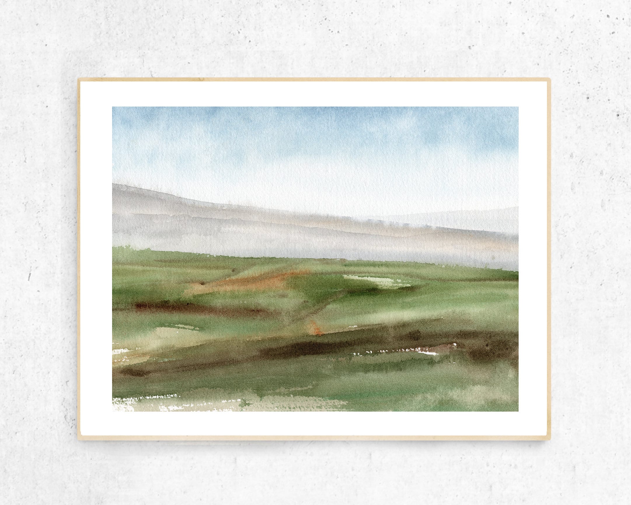 Large Abstract Landscape of Tuscany Printable Art Italy - Etsy