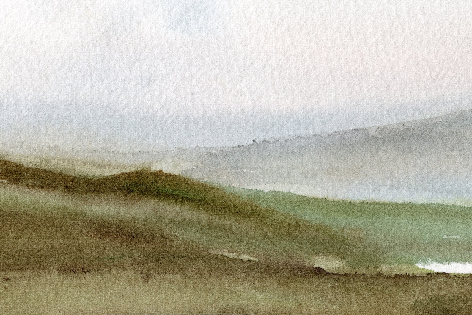 Abstract Watercolor Italy Landscape Print Farmhouse Printable | Etsy