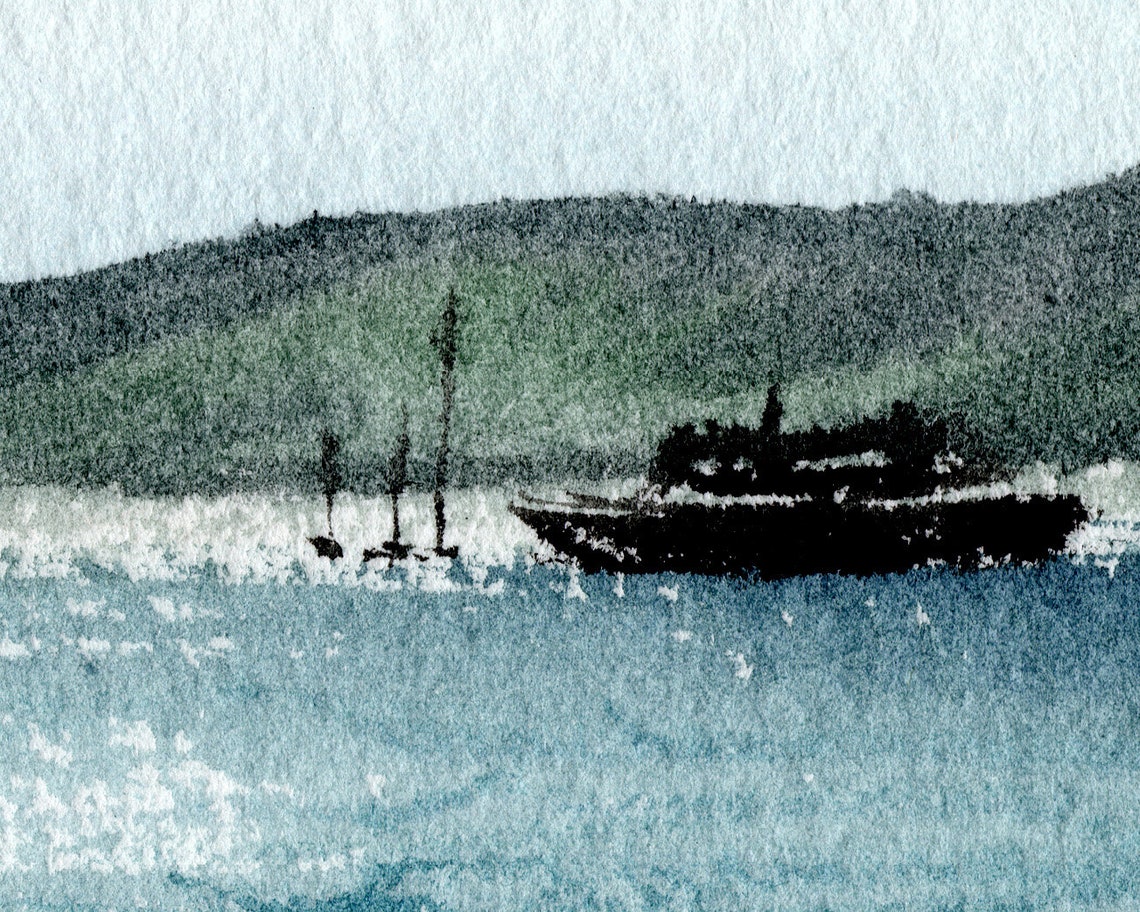 Large Abstract Seascape Printable Wall Art Abstract - Etsy