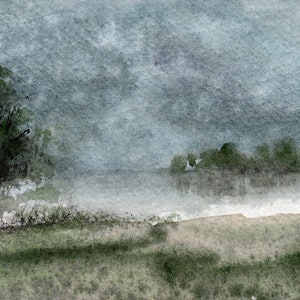 Large 16x20 Printable Set of 3 Watercolor Landscapes, Modern Farmhouse ...