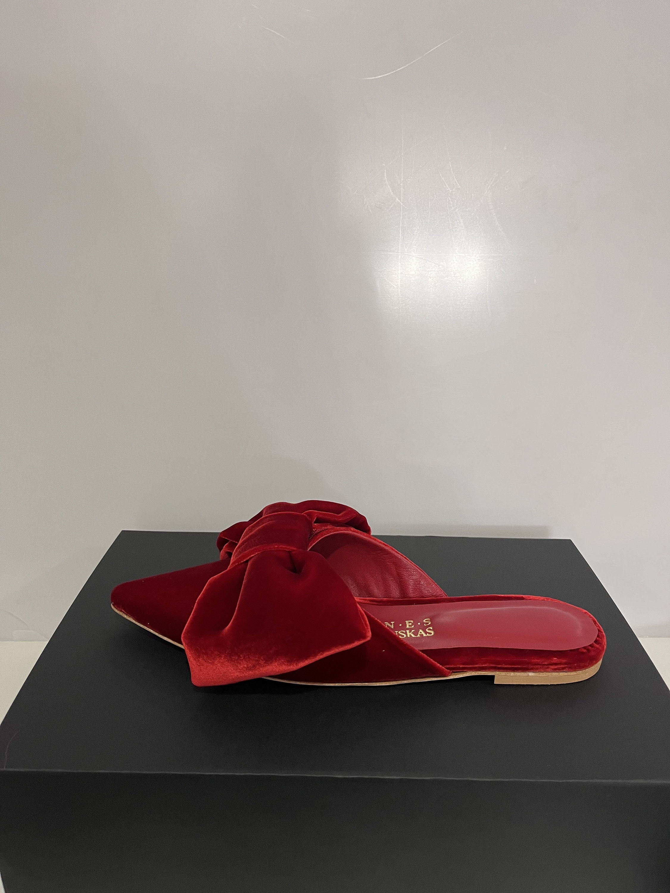 Silk Velvet Pointed Toe Mules ROSÉ With Bows - Etsy