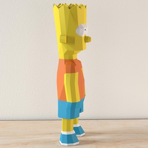 Plantilla de papel para manualidades de Bart Simpson PDF SVG DIY Cricut - Etsy México