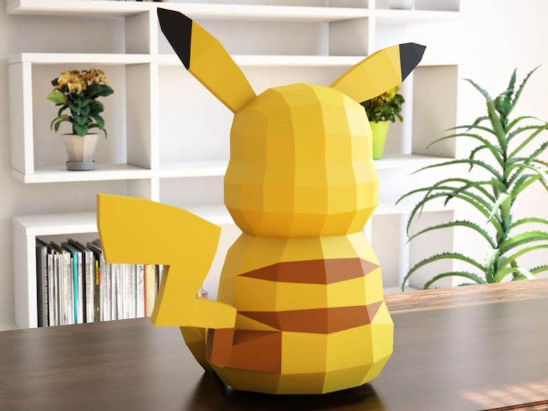 Pikachu Papercraft | PDF,SVG | Printable Template | DIY Low Poly 3d ...