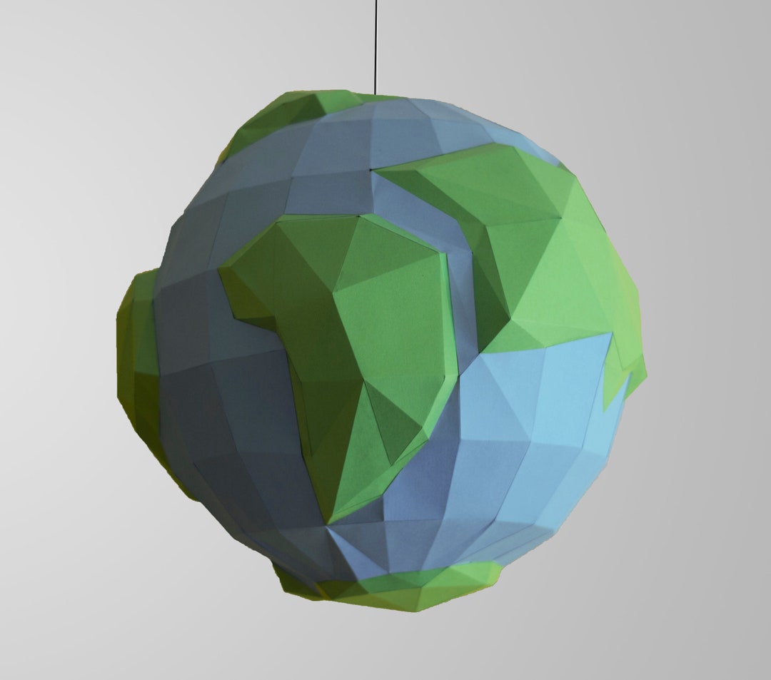 Earth Papercraft DIY - Etsy