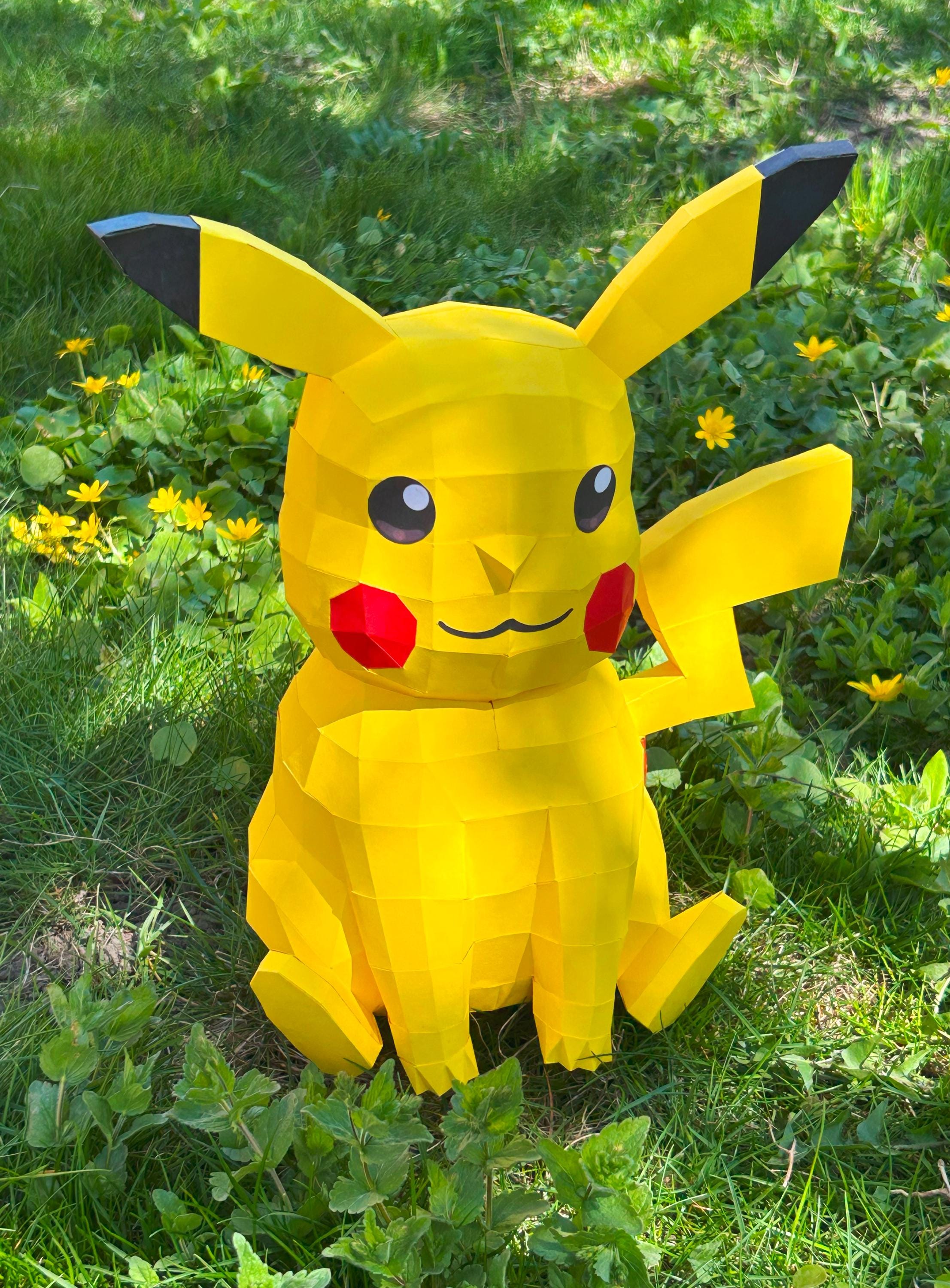 Pikachu Papercraft PDF Template DIY SVG - Etsy