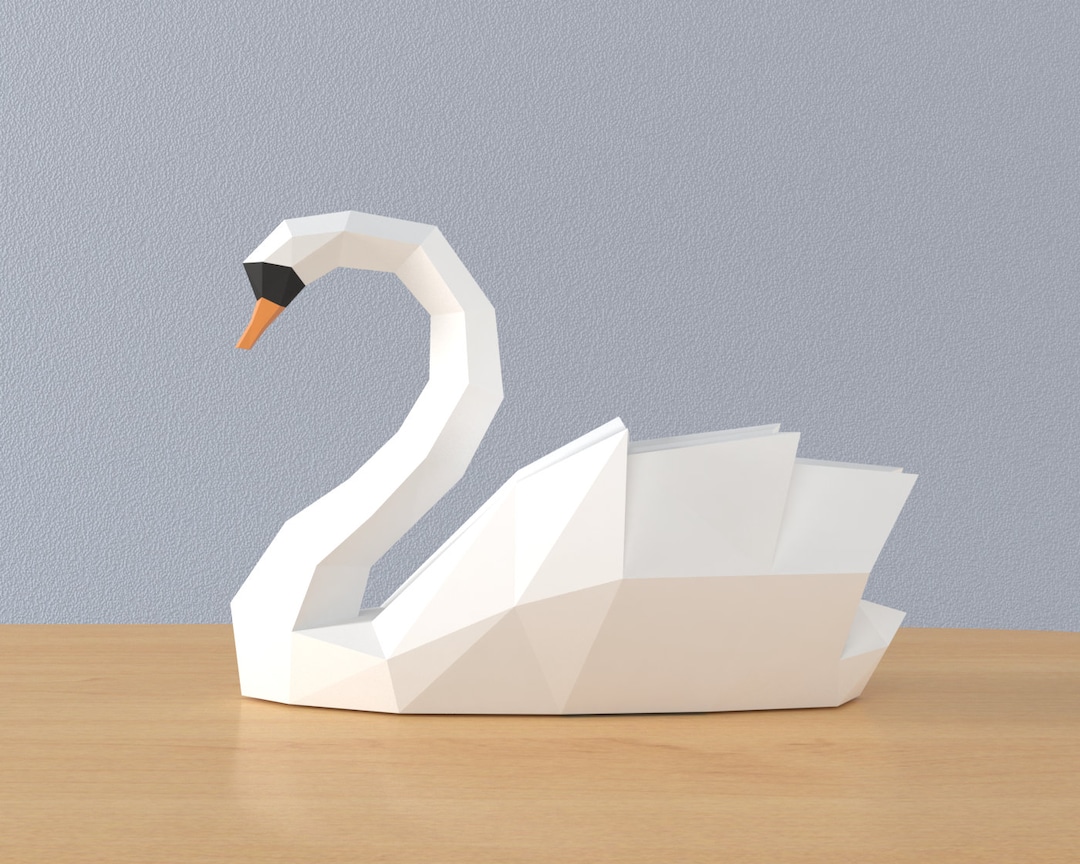 Swan 80 Cm Papercraft - Etsy