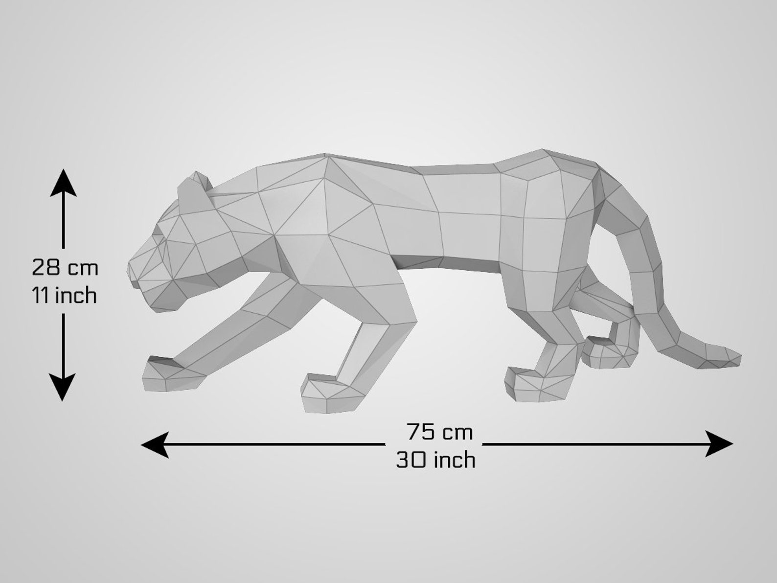 Panther Puma DIY Papercraft DPF Template | Etsy Canada