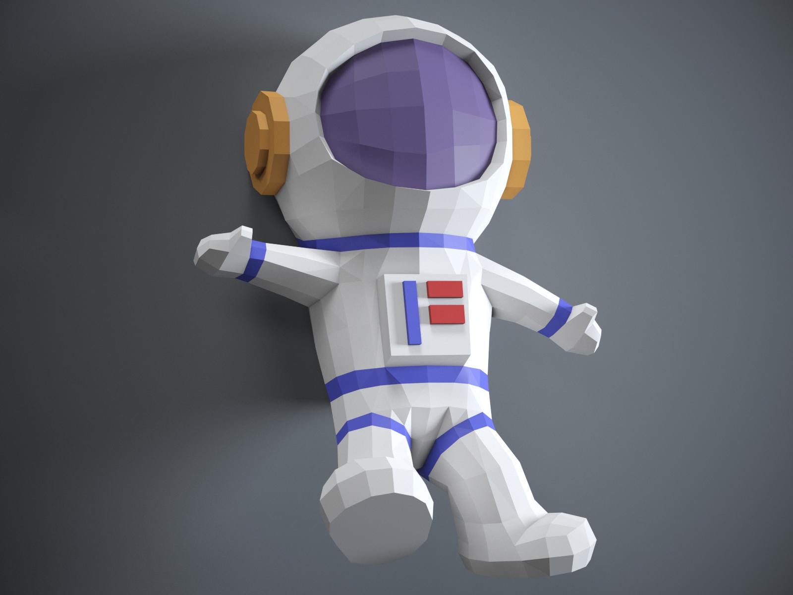 Astronaut Papercraft DIY Spaceman Cosmonaut PDF Template - Etsy