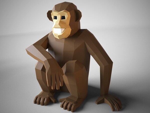 Ghost, Movie Logo, 3D Papercraft, Digital Template, Origami, Low ...