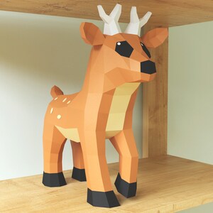 Deer Papercraft DIY - Etsy