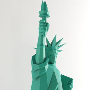 Statue of Liberty Papercraft PDF DIY Template DXF Cameo - Etsy Australia