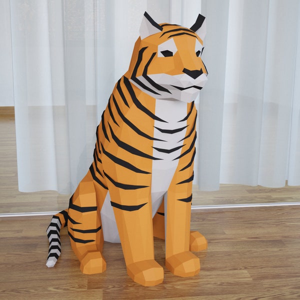 Tiger Papercraft - Etsy