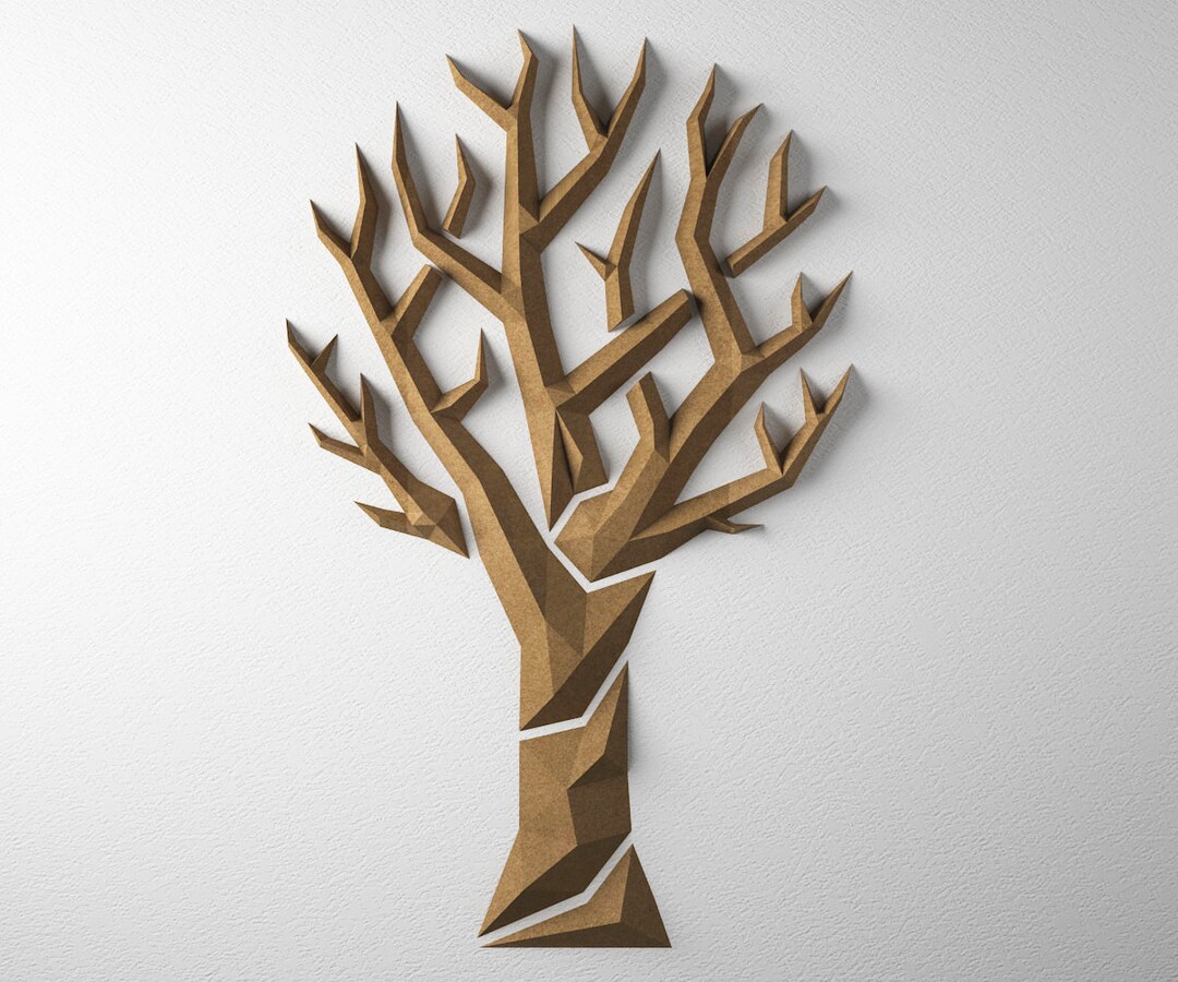 Tree DIY Papercraft PDF Template 3d - Etsy Australia