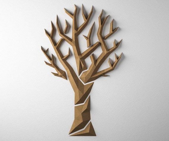 Tree DIY Papercraft PDF Template 3d - Etsy Australia