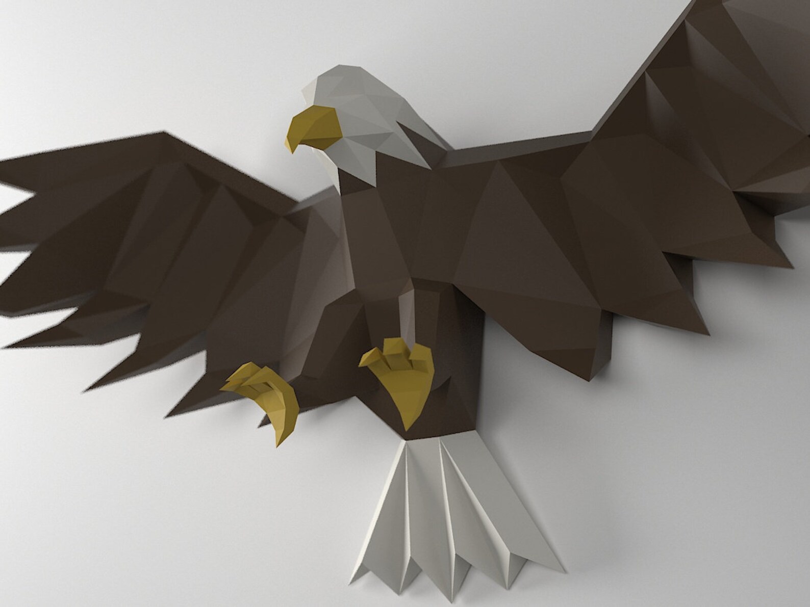 Eagle DIY Papercraft Low Poly PDF Template - Etsy UK