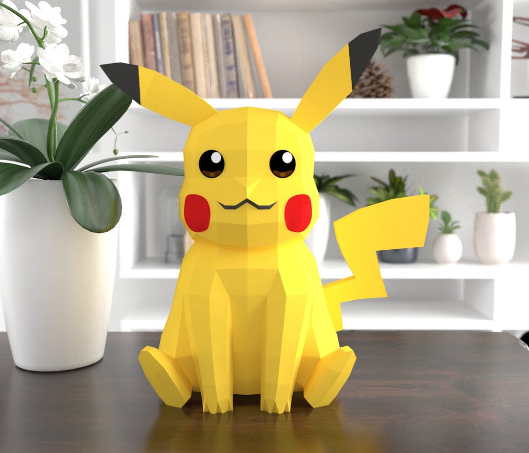 Pikachu DIY Papercraft - Etsy