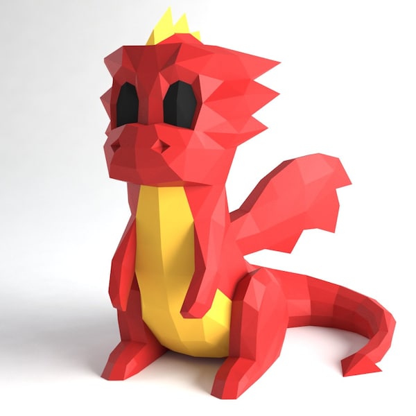 Papercraft Dragon - Etsy