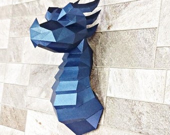 3d Paper Dragon Head Template - Etsy