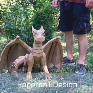 Dragon Papercraft (PDF+SVG) | DIY Printable Template | Cricut - Etsy
