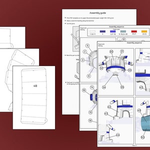Astronaut on a Rocket Papercraft DIY Spaceman PDF Template DXF Cameo - Etsy
