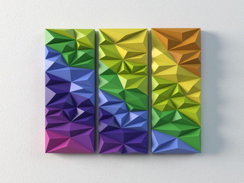 Wall Decor Panel Papercraft DIY - Etsy