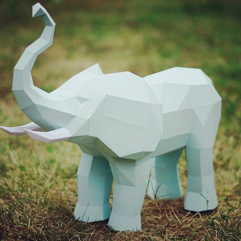 Elephant Papercraft - Etsy