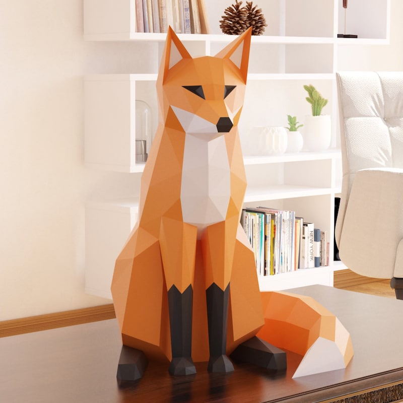 Fox Papercraft - Etsy