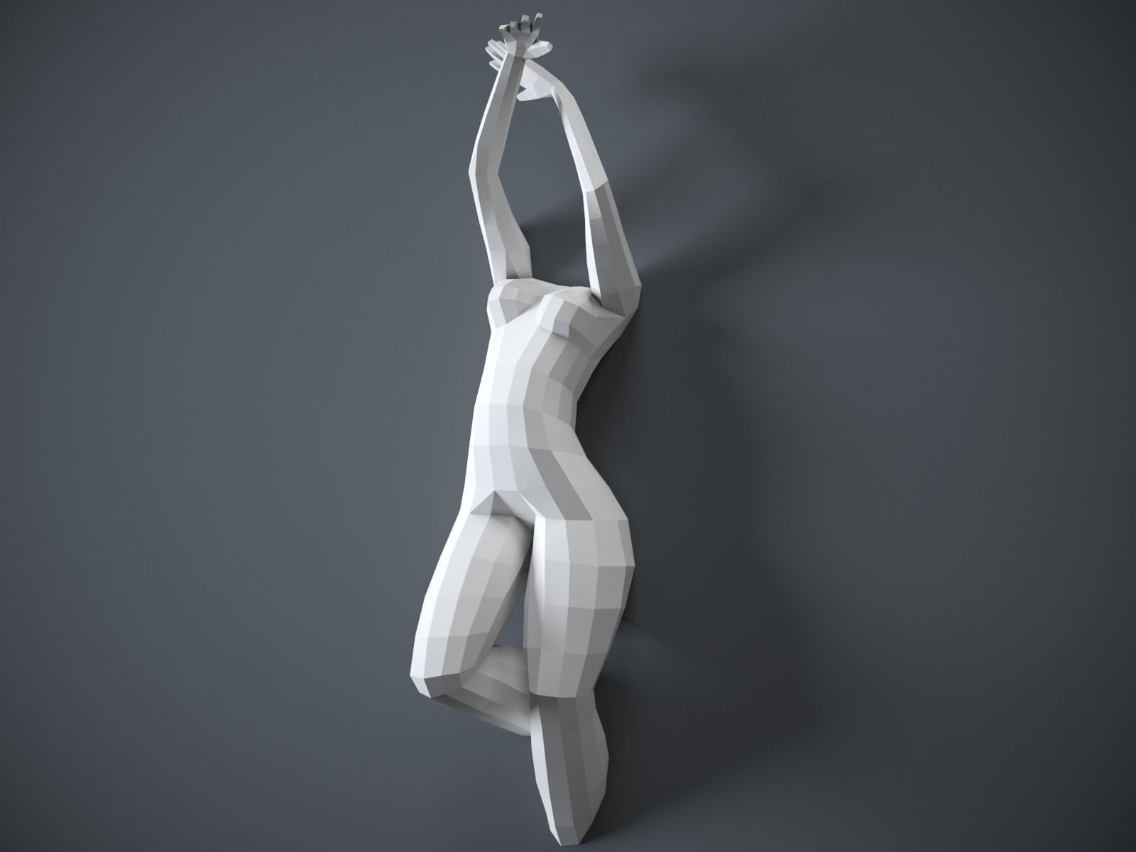 Woman Body Papercraft PDF Template DIY - Etsy