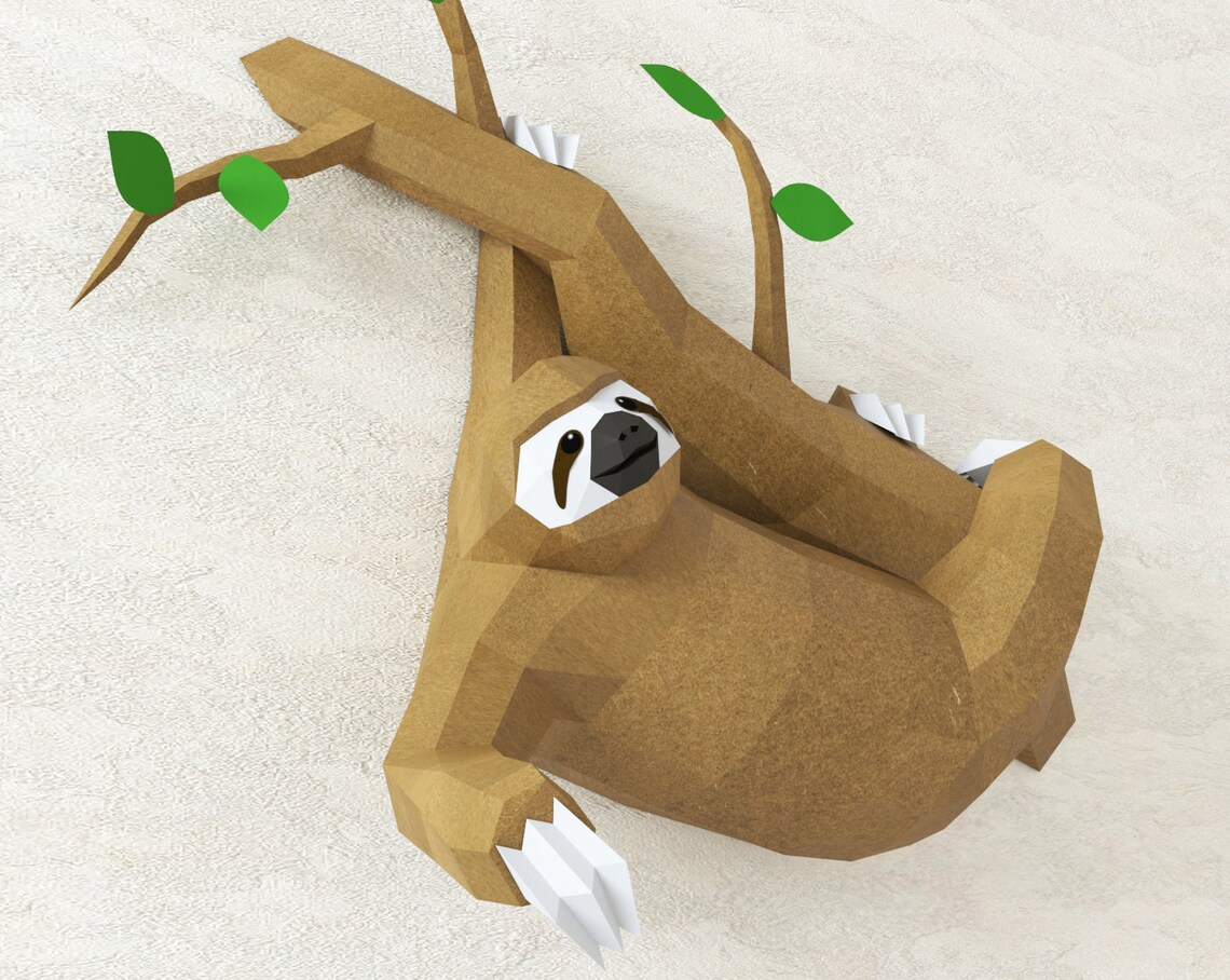 Sloth Papercraft DIY - Etsy