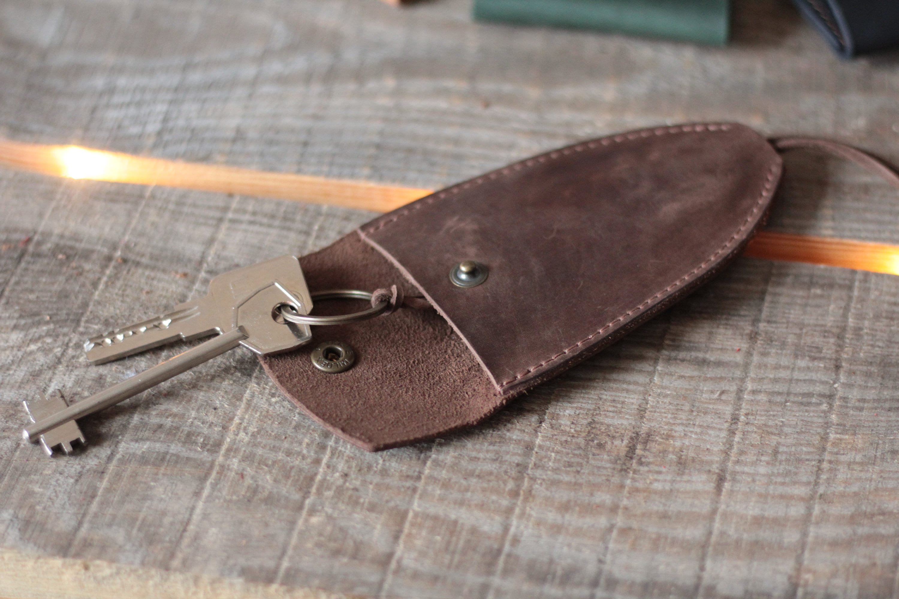 Personalization Leather Key Case Holder Pouch Keychain Key | Etsy