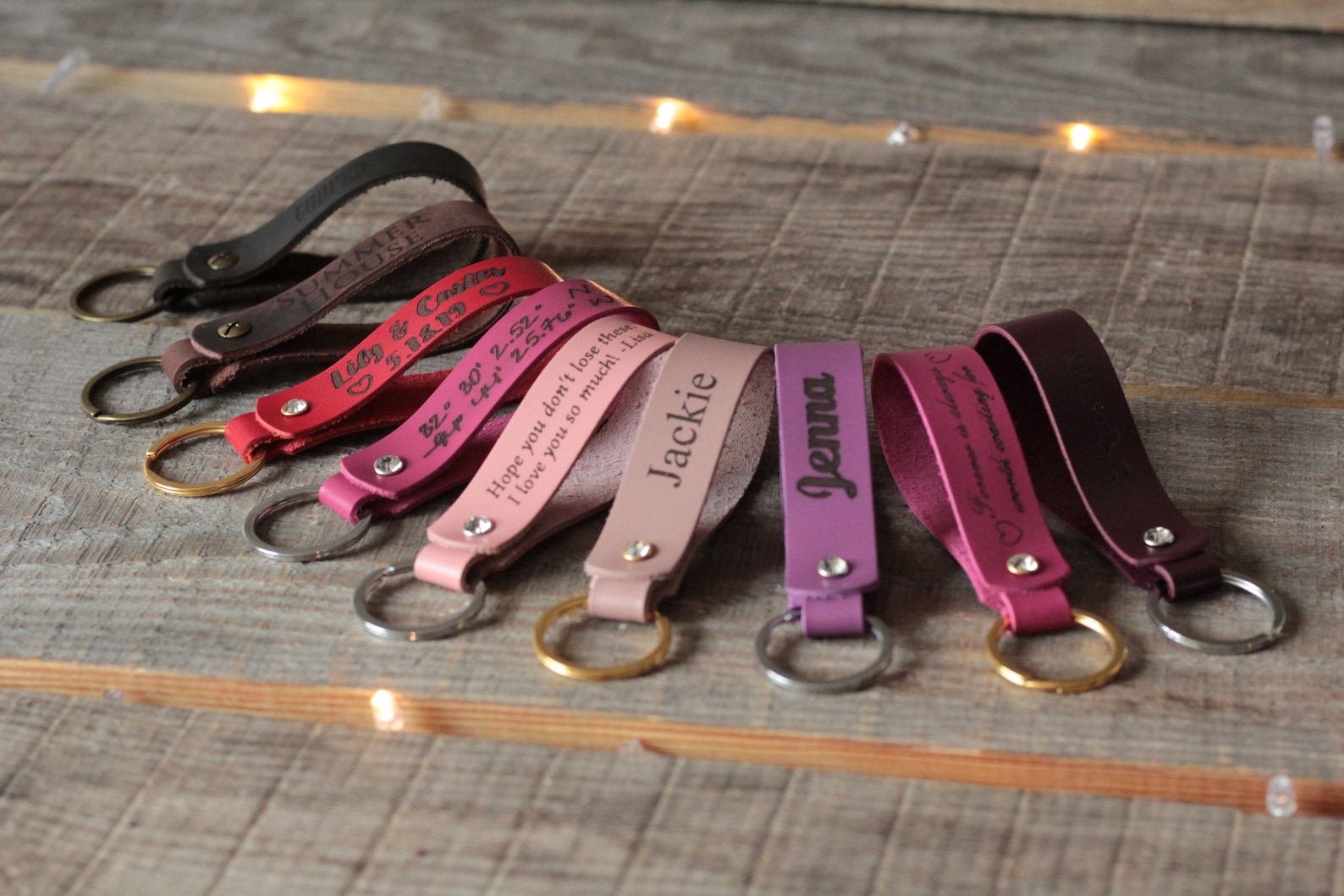 Personalized Leather Keychain Leather Personalized Keychain - Etsy