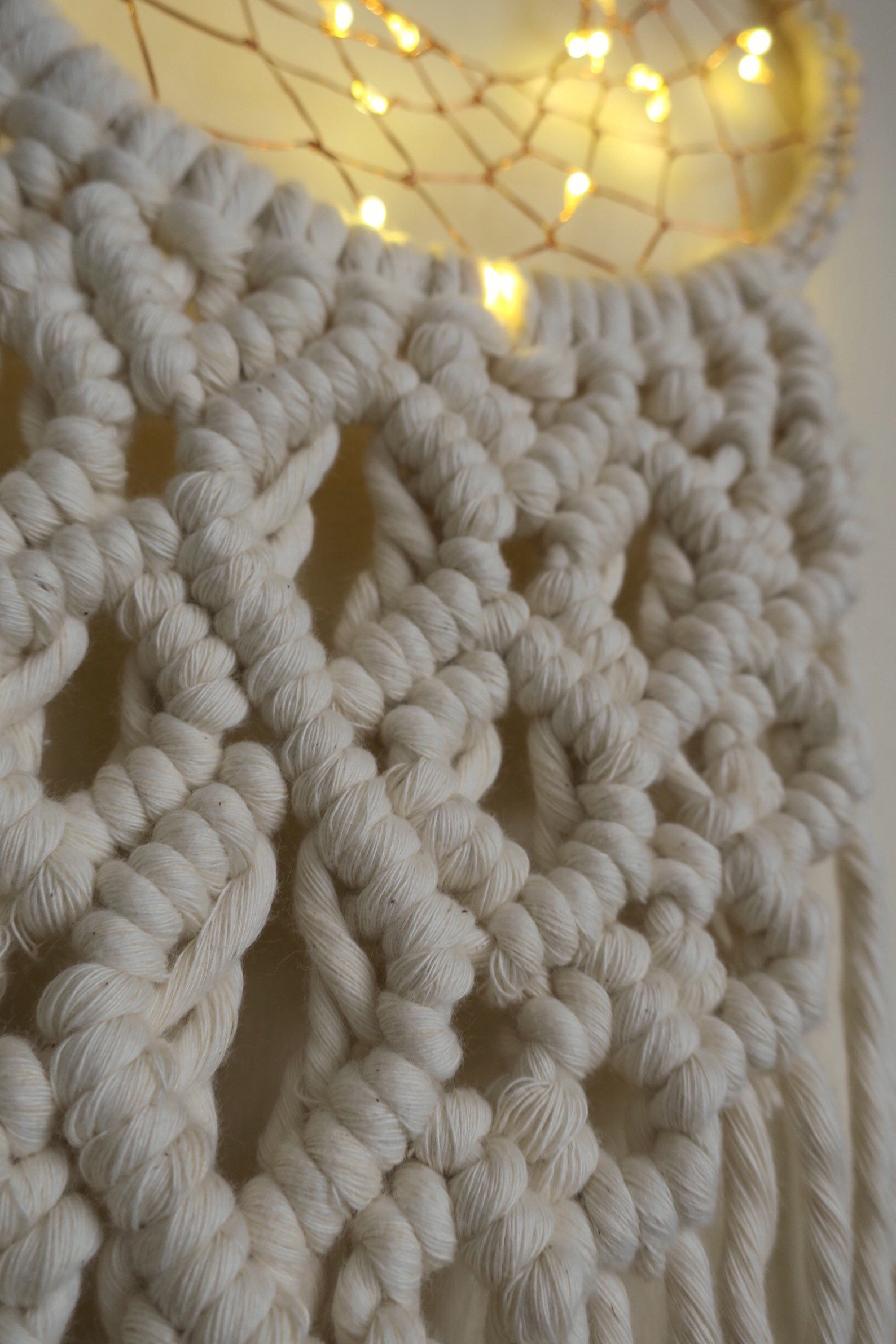 Fairy Light Dreamer With Macrame Tail Hoop Customisable - Etsy