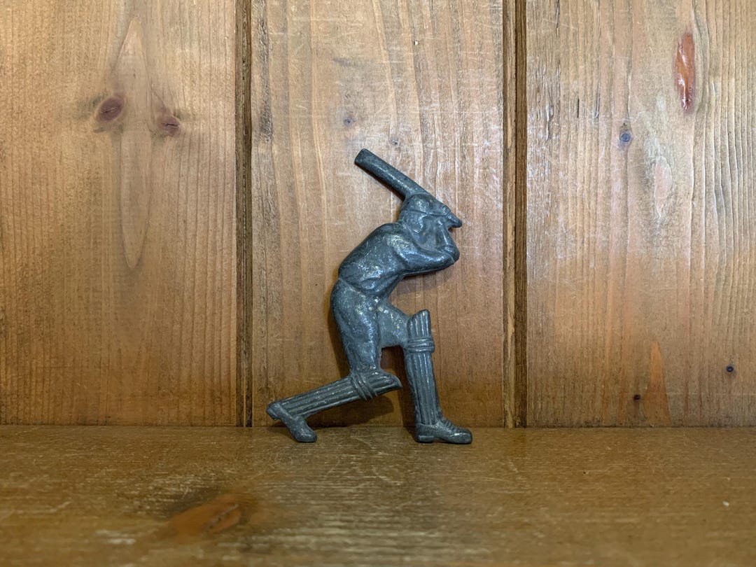 Vintage Metal Cricket Batsman Figure, Cricket - Etsy