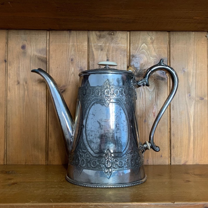 Silver Plate Teapot - Etsy