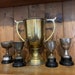 Vintage Collection of 5 Silver Plate Trophies, Trophy, Trophies ...