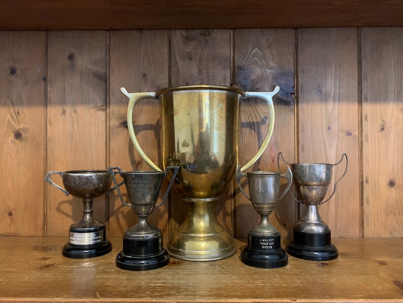 Vintage Collection of 5 Silver Plate Trophies, Trophy, Trophies ...