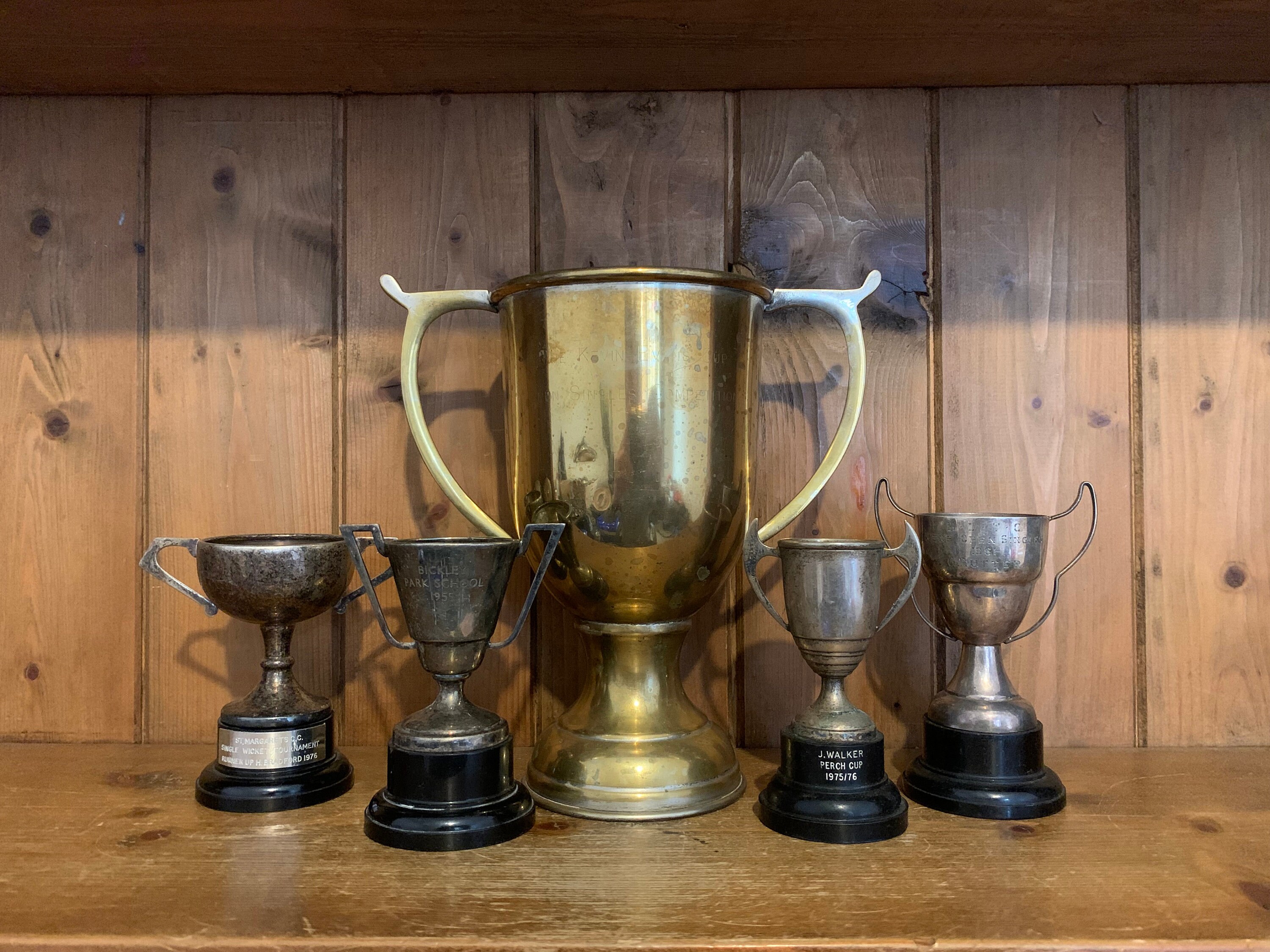 Vintage Collection of 5 Silver Plate Trophies, Trophy, Trophies ...